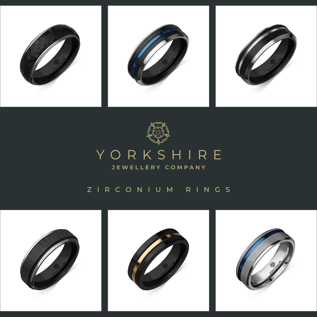 Zirconium Wedding Rings | Yorkshire Jewellery Company | Made in UK